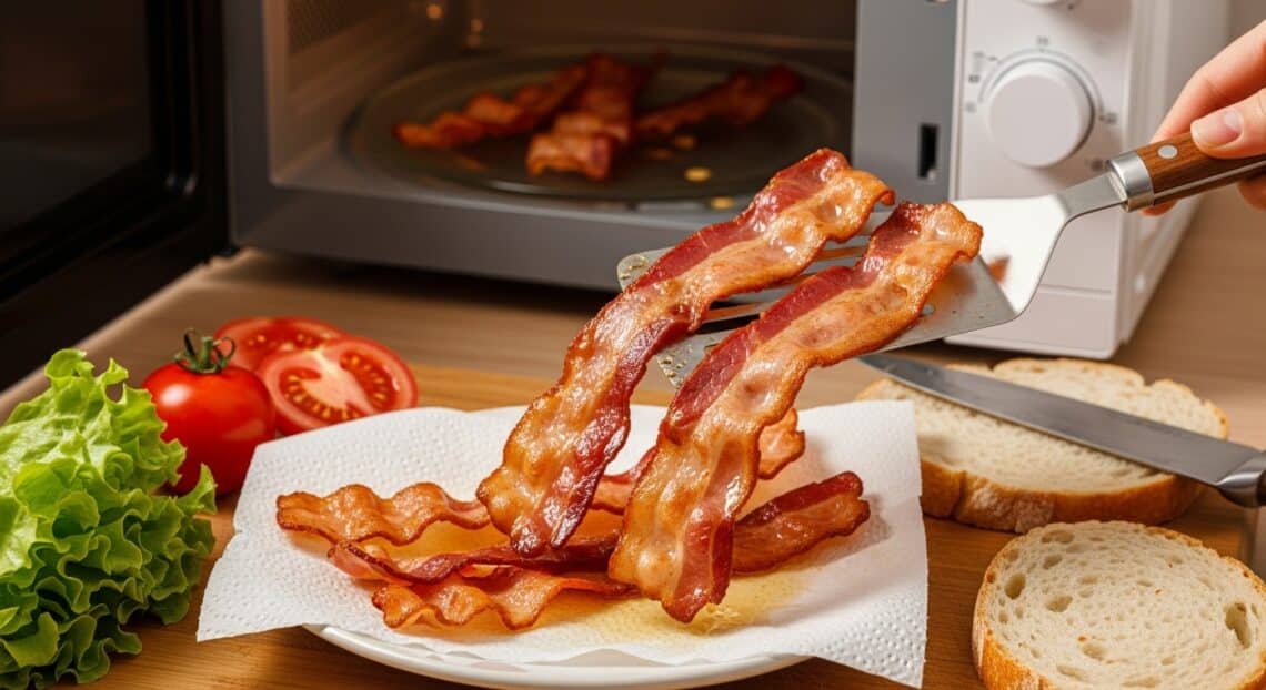 Como fazer um bacon perfeito no micro-ondas de forma rápida e prática ...
